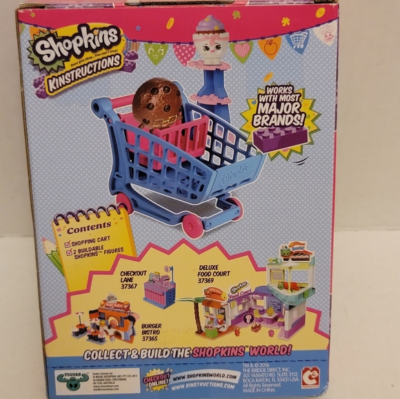 Shopkins | Toys | Shopkins Kinstructions Shopping Cart New In Box ...